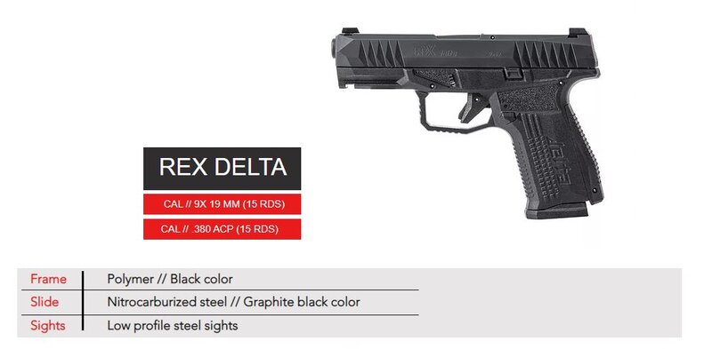 AREX REX DELTA 9MM PISTOL - Four Score and Seven Firearms LLC ...